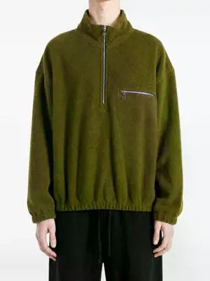 RIER Quarter-zip Fleece Sweatshirt - Green