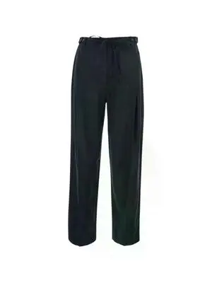 TELA Belted Pleated Wool Trousers