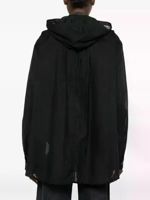 Our Legacy Semi-sheer Hooded Button-up Shirt