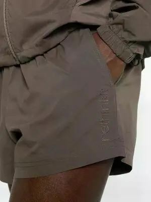 RETHINKIT STUDIOS Dark Drawstring Waist Shorts