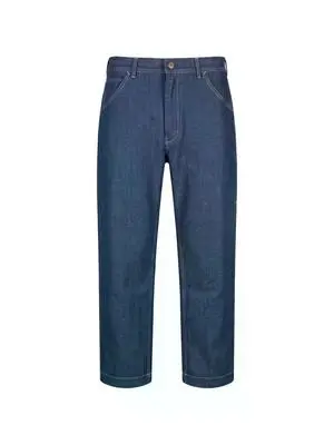 MOORER Elasticated Waistband Jeans - Blue