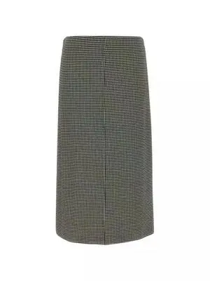 ELENA MIRÒ Check-pattern Midi Skirt