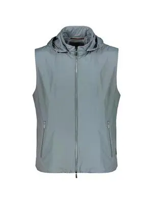 MOORER Hooded Zip-up Vest