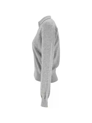 KANGRA Open-collar Long-sleeve Sweater