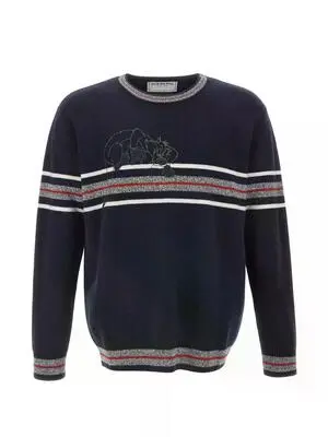Iceberg Sylvester The Cat Striped Knit - Blue