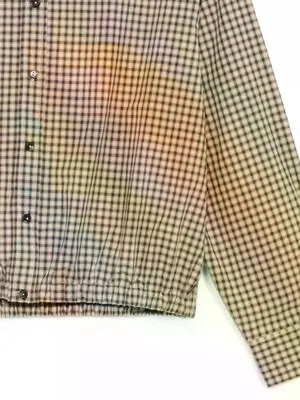 CORDERA Check-print Elasticated-hem Shirt