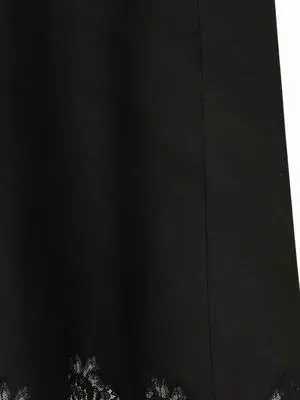 Valentino Garavani Wool Dress With Lace Trim