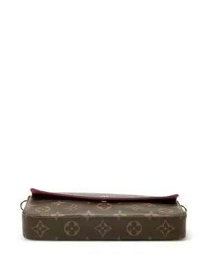 LOUIS VUITTON Monogram Pochette Felicie Crossbody Bag - Brown