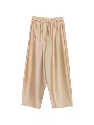 CORDERA Drawstring-waistband Wide-leg Trousers
