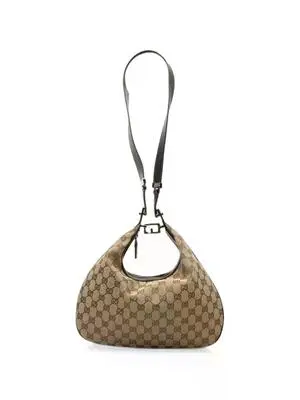 Gucci 2000-2015 Gg Canvas Web Shoulder Bag - Neutrals