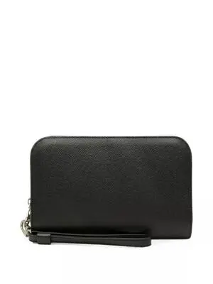LOUIS VUITTON Taiga Leather Baikal Clutch Bag - Black