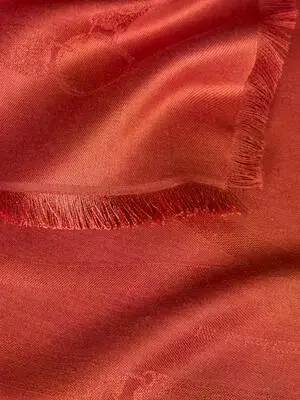Etro Silk And Wool Jacquard Shawl With Tone-on-tone Charm Motif