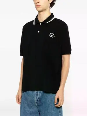 AGNES B. Logo-embroidered Polo Shirt