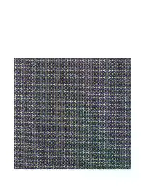 TOMBOLINI Horsebit-print Pocket Square Blue