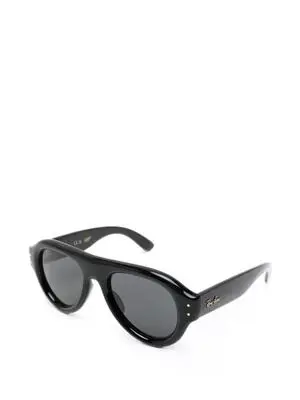 Ray-ban Aviator Puffer Sunglasses - Black