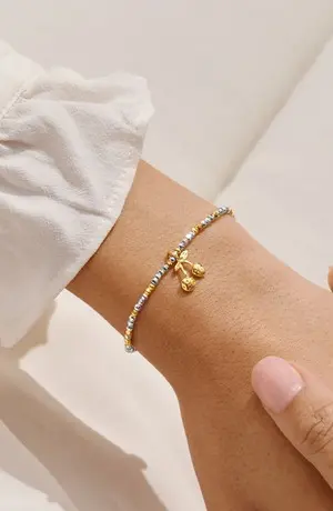A LITTLES & CO Mon Cheri' Bracelet In Silver And Gold-tone Plating With Cherry Charm