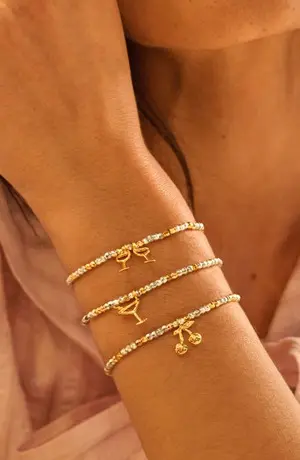 A LITTLES & CO Mon Cheri' Bracelet In Silver And Gold-tone Plating With Cherry Charm
