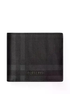 Burberry City Check Bifold Wallet - Black