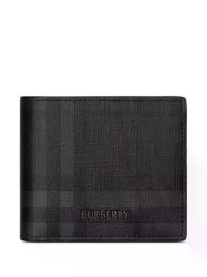 Burberry City Check Bifold Wallet - Black