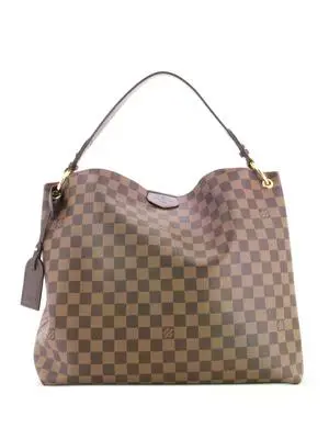 LOUIS VUITTON Damier Mm Hobo Bag - Brown