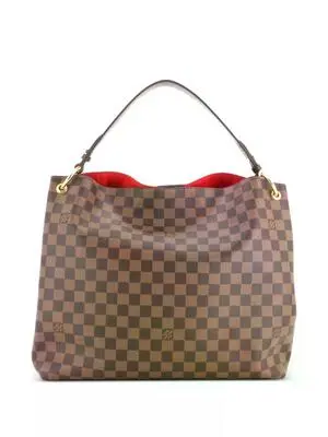 LOUIS VUITTON Damier Mm Hobo Bag - Brown