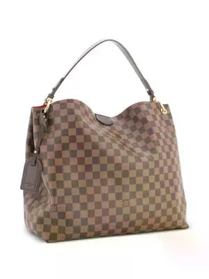 LOUIS VUITTON Damier Mm Hobo Bag - Brown