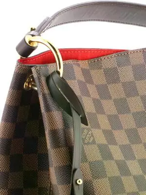 LOUIS VUITTON Damier Mm Hobo Bag - Brown