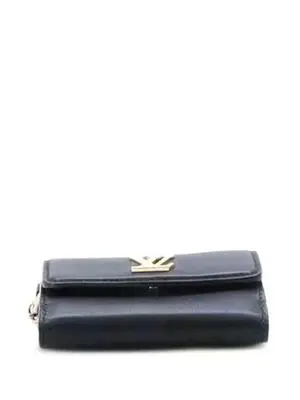 LOUIS VUITTON Bloom Trifold Wallet Leather Mini Small Wallets