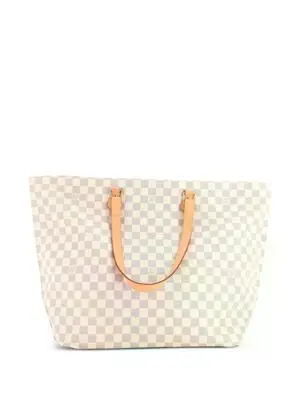 LOUIS VUITTON Damier Mm Tote Bag - White