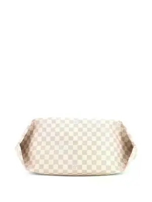 LOUIS VUITTON Damier Mm Tote Bag - White
