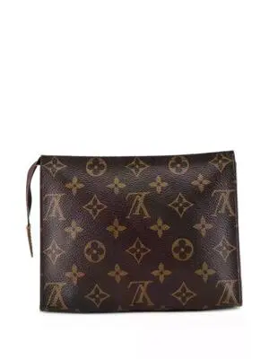 LOUIS VUITTON Toiletry Monogram Canvas Pouch - Brown