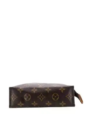 LOUIS VUITTON Toiletry Monogram Canvas Pouch - Brown
