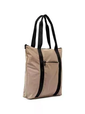 EA7 Logo Print Zip-fastening Tote Bag