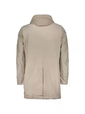 MOORER Hooded Single-breasted Overcoat