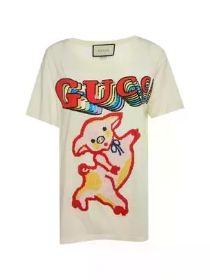 Gucci Textured T-shirts For Women