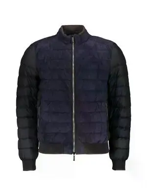 MOORER Quilted Panelled Bomber Jacket