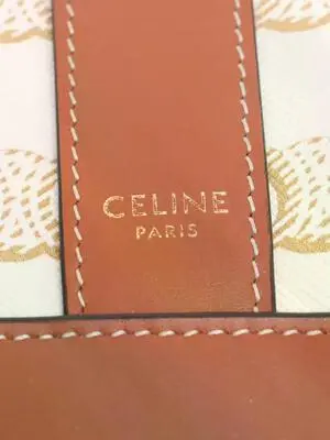 Celine 2018-2026 Small Triomphe Coated Canvas Bucket Bag