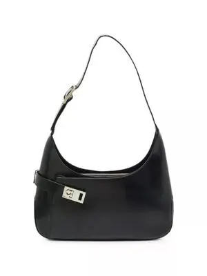 FERRAGAMO Gancini Brushed Leather Shoulder Bag