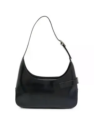 FERRAGAMO Gancini Brushed Leather Shoulder Bag