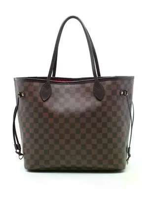 LOUIS VUITTON 2016 Damier Ebene Neverfull Mm Tote Bag - Brown