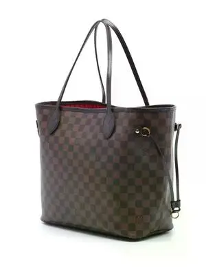 LOUIS VUITTON 2016 Damier Ebene Neverfull Mm Tote Bag