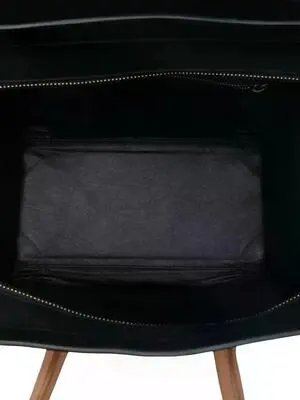 Celine Mini Tricolor Calfskin Luggage Tote Bag - White