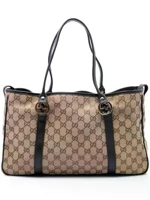 Gucci Gg Canvas Twins Tote Bag - Neutrals