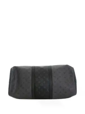 LOUIS VUITTON Monogram Eclipse Reverse Keepall Bandouliere 50 Travel Bag