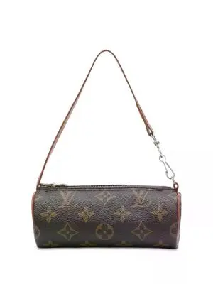 LOUIS VUITTON 1990-2010 Monogram Papillon Pochette Handbag - Brown
