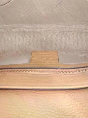 Gucci Soho Chain Flap Crossbody Bag - Brown