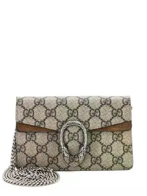 Gucci Dionysus Gg Coated Canvas Super Mini Crossbody Bag