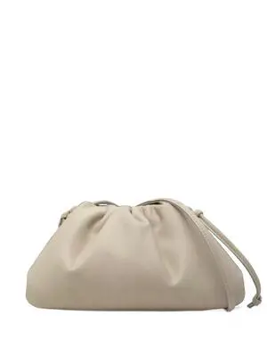 Bottega Veneta 2012-2026 Lambskin Mini Pouch Crossbody Bag - White