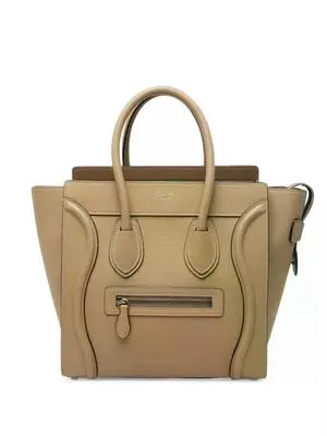 Celine Micro Luggage Tote Bag - Neutrals