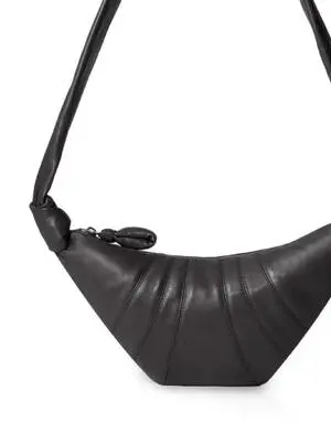 LEMAIRE Small Croissant Bag In Soft Nappa Leather - Brown